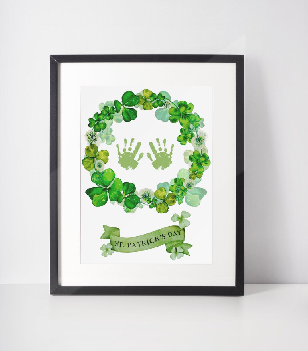 St. Patrick's Day Preschool Craft, Kids Handprint Footprint Art ...