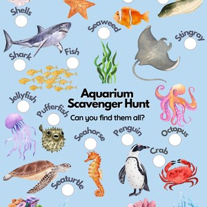 Aquarium Scavenger Hunt/i SPY - Etsy