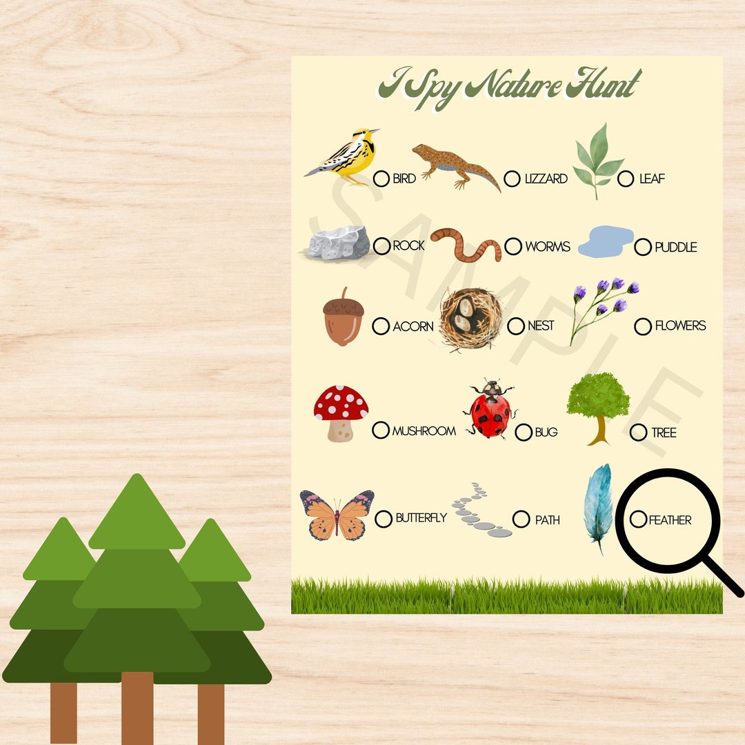 Nature Hunt/i SPY- Great Outdoor Activity - Etsy