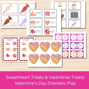 Sweetheart Treats Dramatic Play, Valentine's Pretend Play, Classroom ...