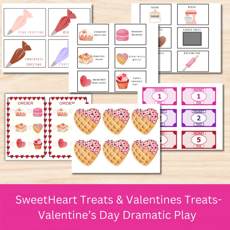 Sweetheart Treats Dramatic Play, Valentine's Pretend Play, Classroom ...