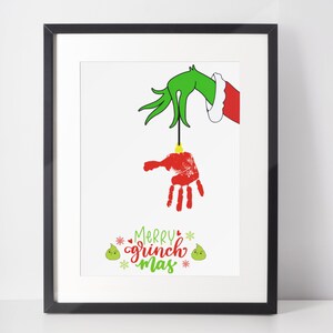 Christmas Handprint Art Project for Kids, Christmas Grinch Handprint ...