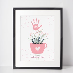 PRINTABLE Valentines Day Handprint Art Craft for Kids, Keepsake Art ...