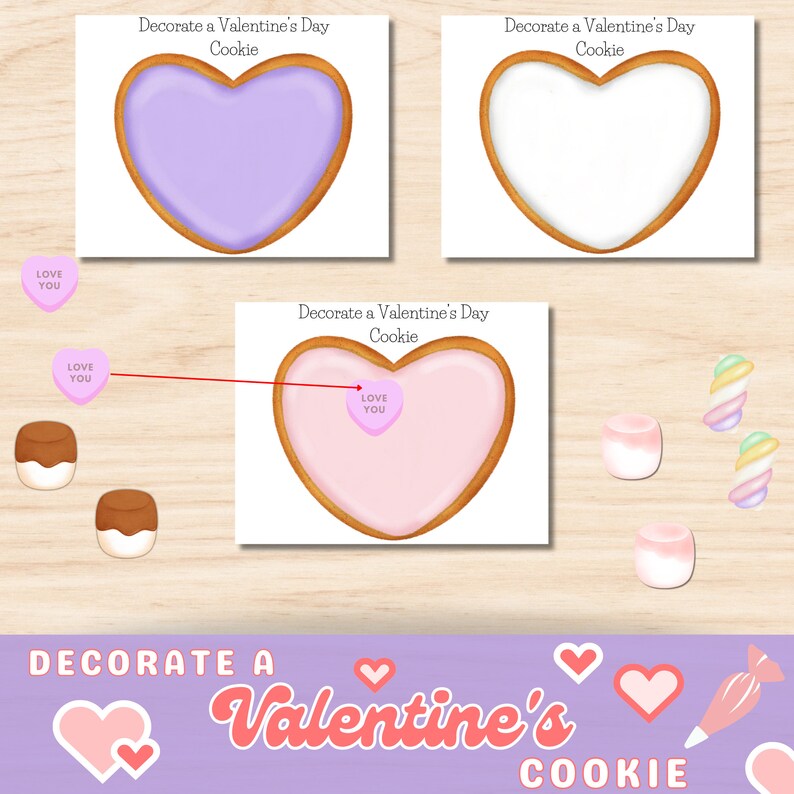 Decorate A Valentine's Day Cookie, Preschool Curriculum, Valentine's ...