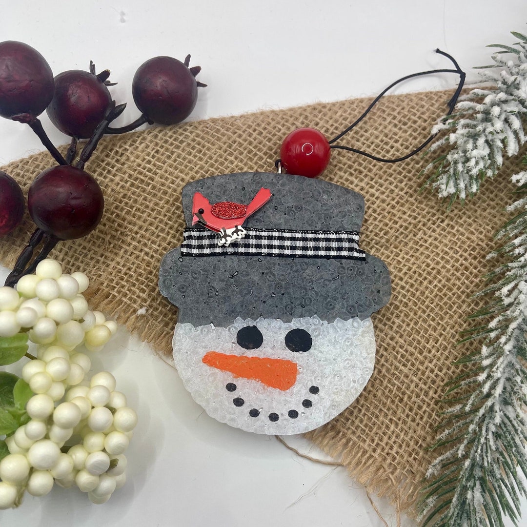 Snowman Christmas Car Freshie, Holiday Winter Air Freshener, Cute Merry ...