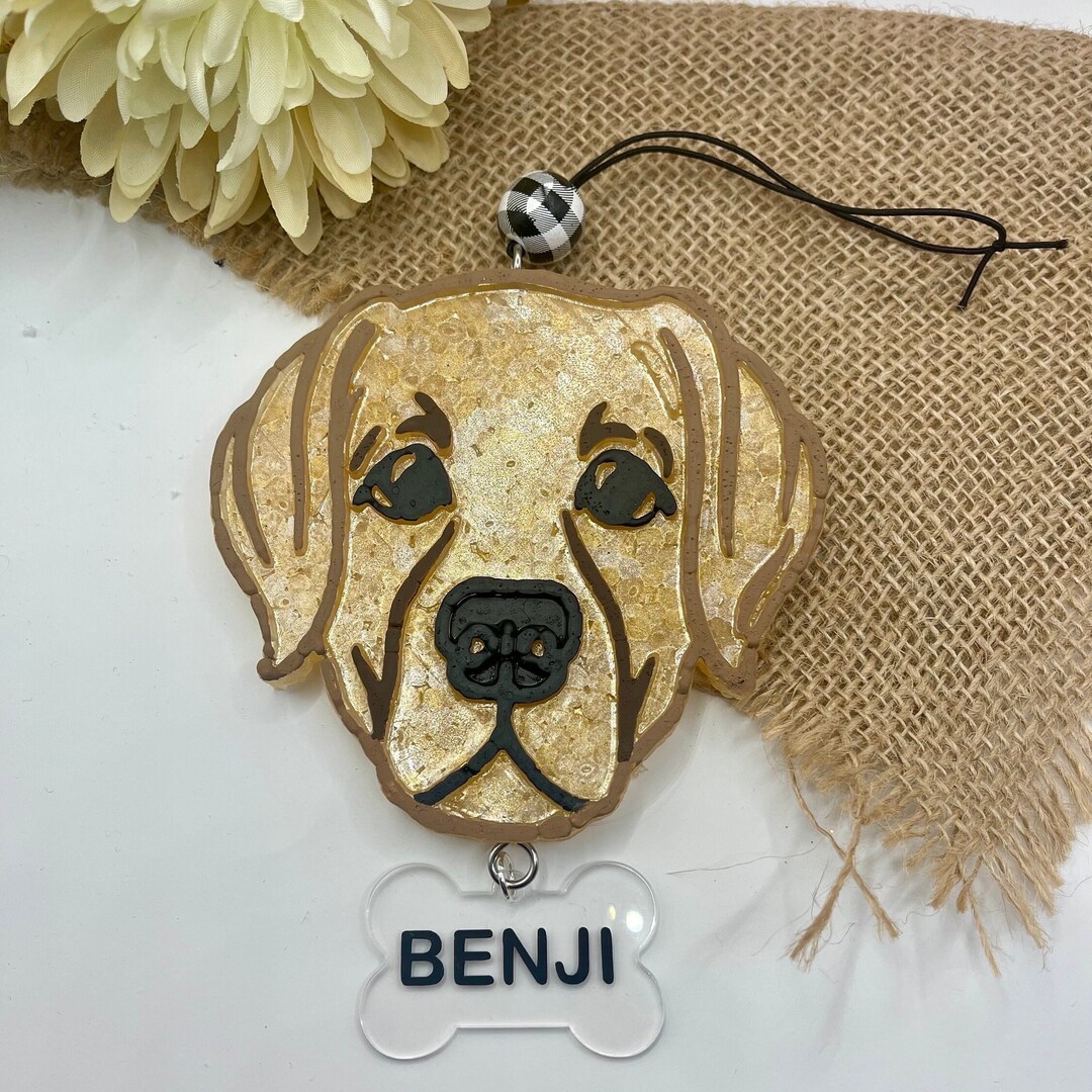 Labrador Retriever Dog Freshie, Puppy Car Air Freshener, Personalized ...