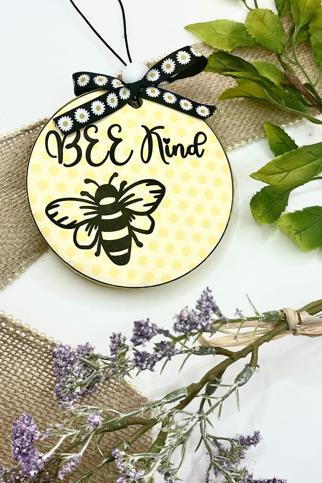 Bee Kind Car Freshie, Bumble Bee Air Freshener, Yellow Polka Dot Summer ...