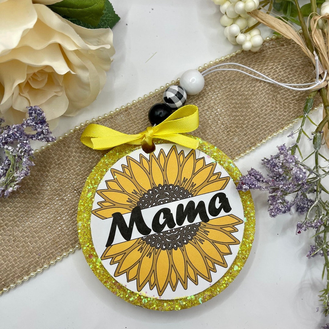 Mama Car Freshie Mother Air Freshener Summer Glitter Etsy