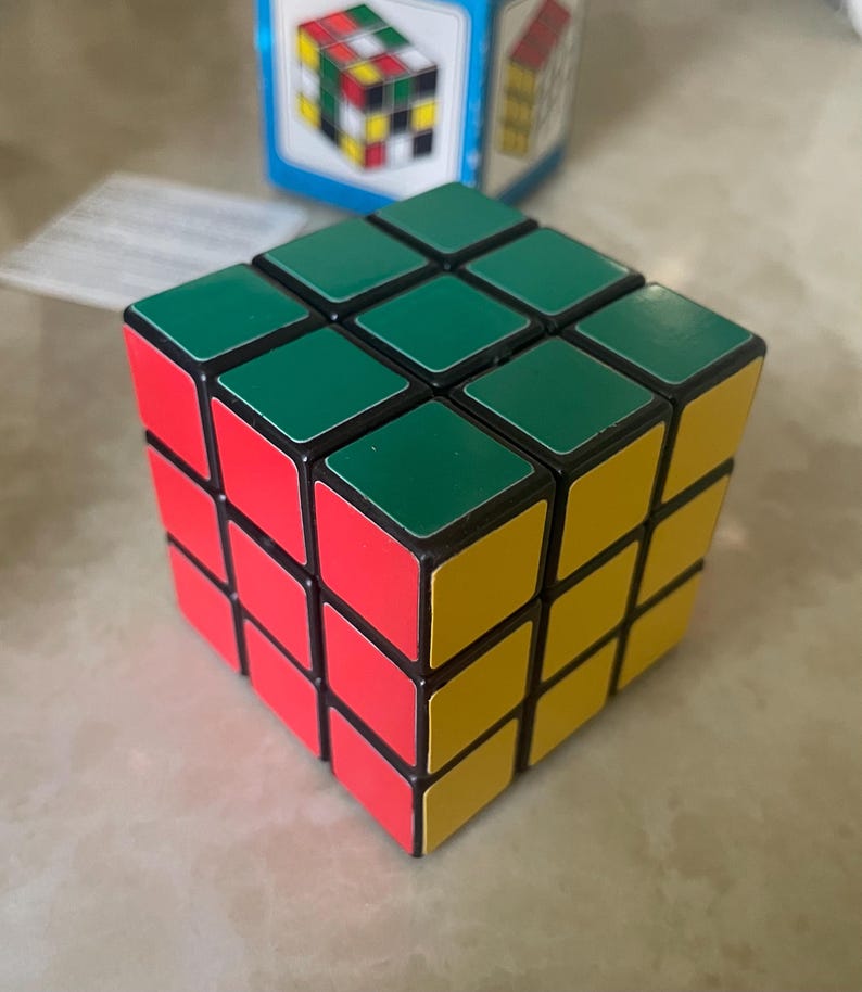 1980’s Wonderful Puzzler Rubik’s Cube Imitation Toy Unused in Original ...