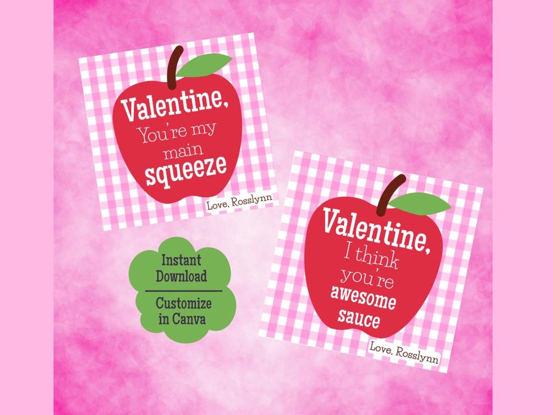 Valentine's Day Gift Tags - Printable Valentine's Day Tag - Editable ...