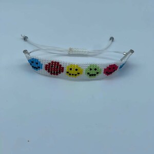 Smiley Face Autism ,miyuki Bracelet, Unique Bead Woven Bracelet ...
