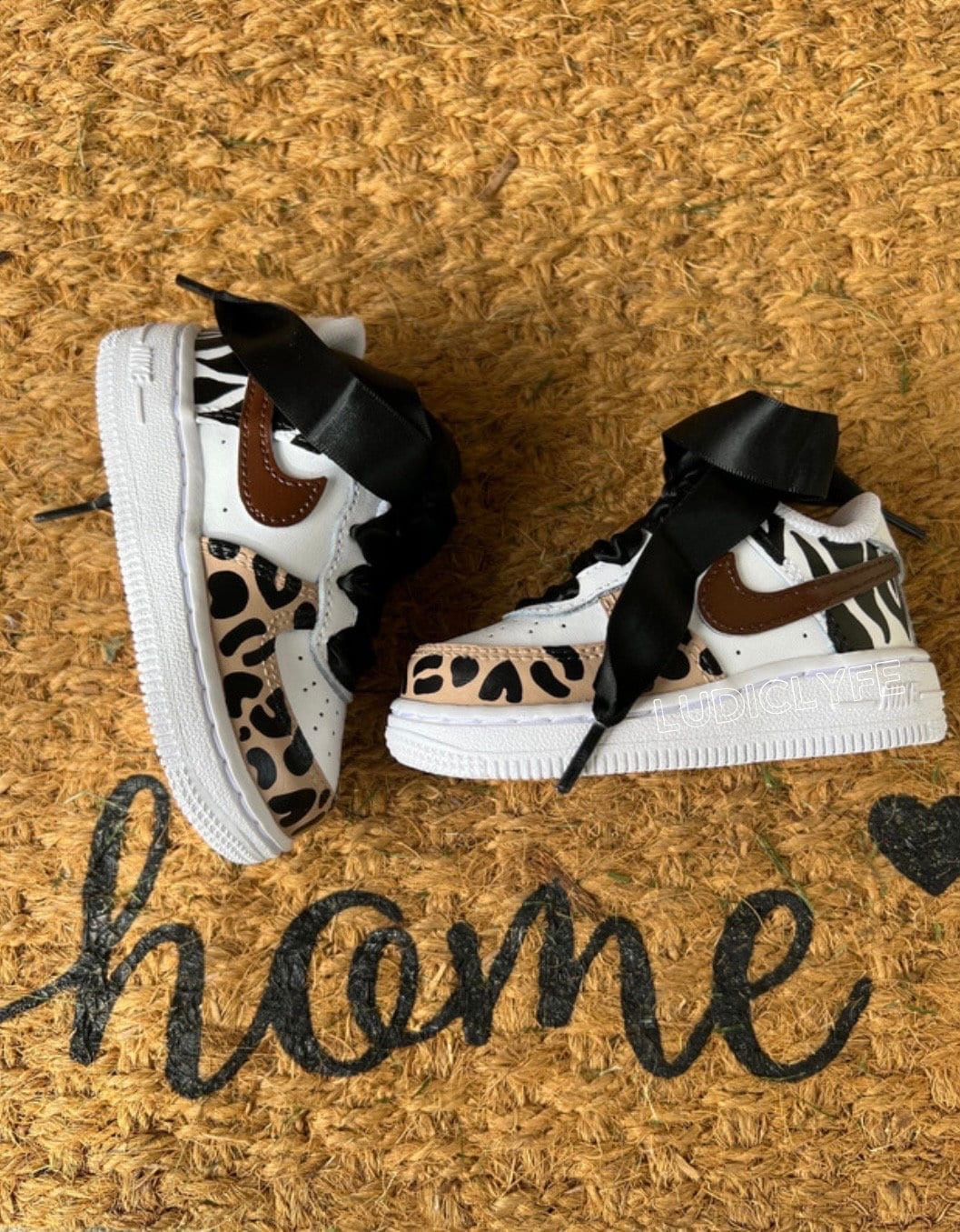 Custom Hand-painted Animal Print Air Force 1 Shoes, Zebra Cheetah AF1 ...