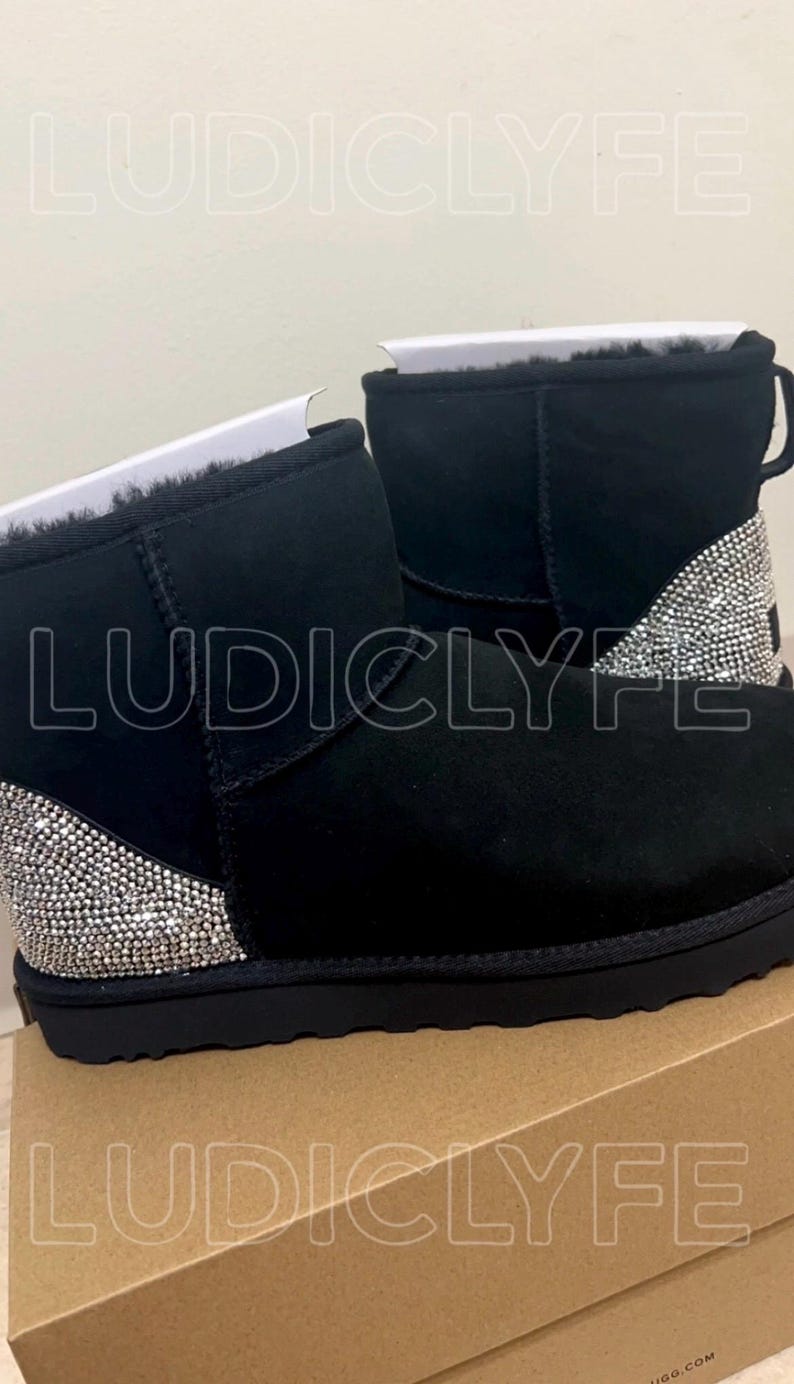 Bedazzled UGG Classic Mini Boot Womens, Rhinestone Boot - Etsy