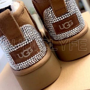 Bedazzled UGG Classic Mini Boot Kids, Rhinestone Boot - Etsy