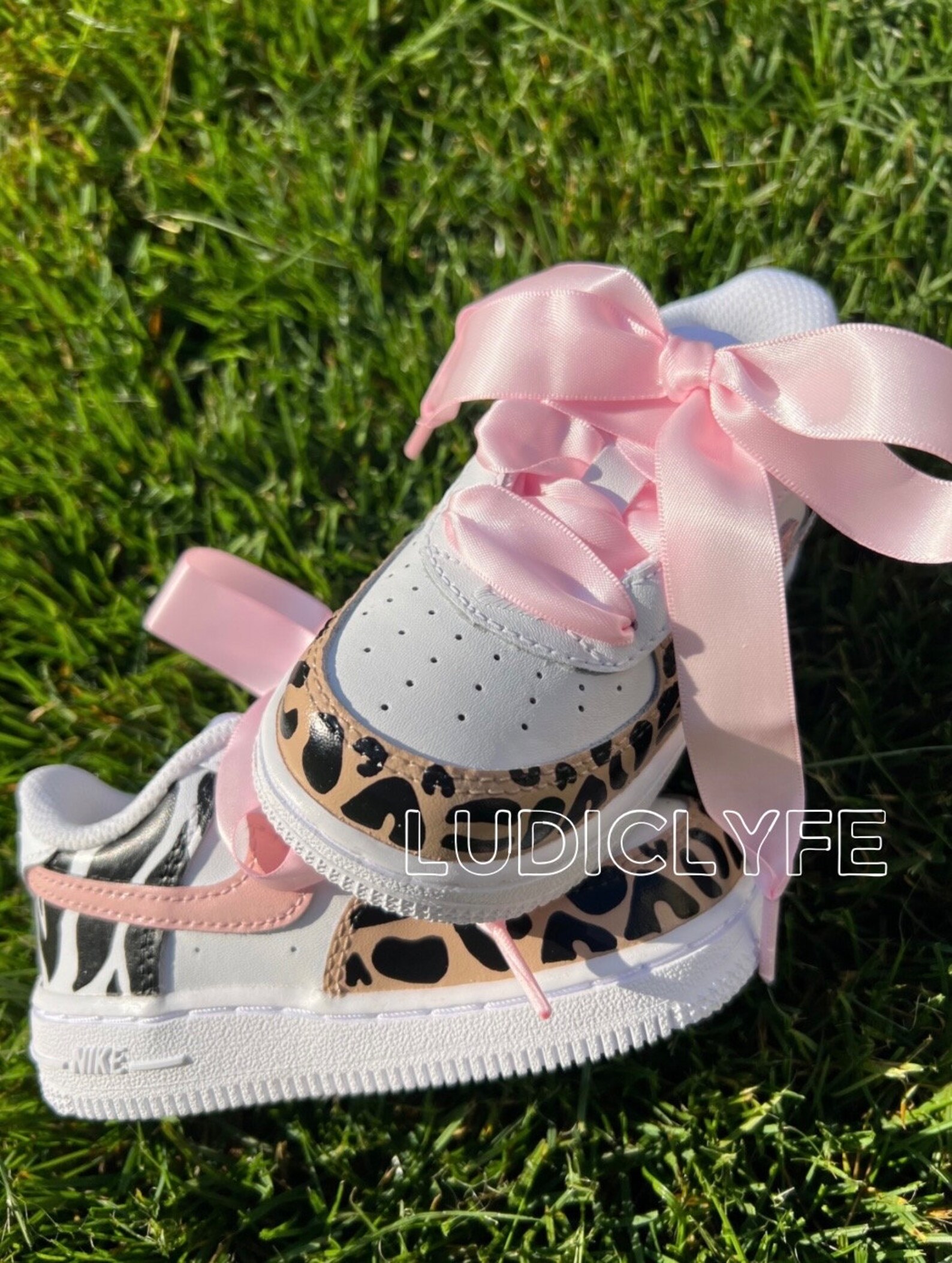 Custom Hand-painted Animal Print Air Force 1 Shoes, Zebra Cheetah AF1 ...