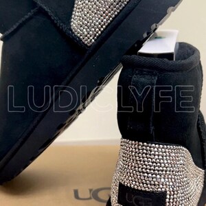 Bedazzled UGG Classic Mini Boot Womens, Rhinestone Boot - Etsy