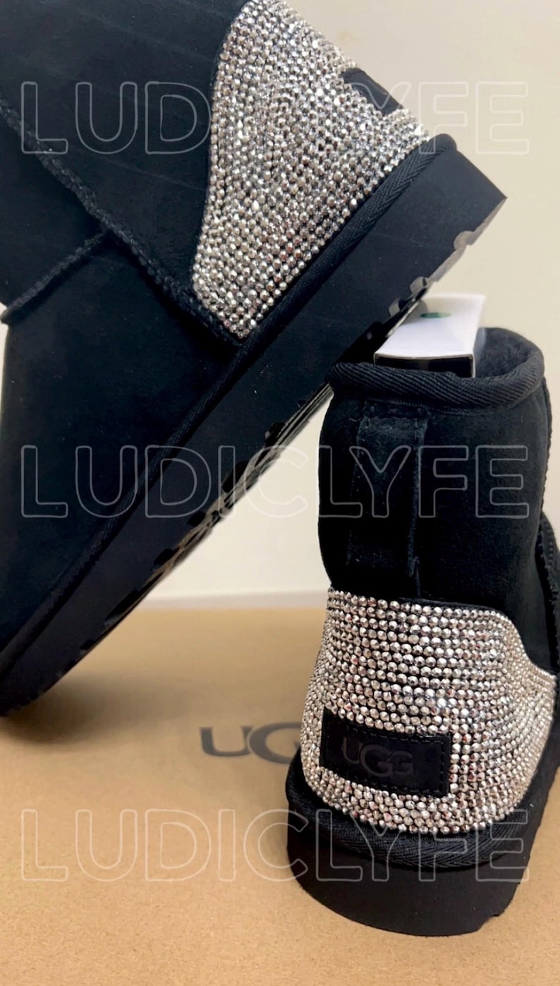 Bedazzled UGG Classic Mini Boot Womens, Rhinestone Boot - Etsy