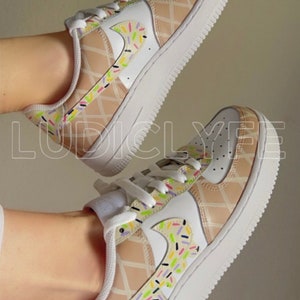 Neutral Custom Ice Cream Air Force Ones, Ice Cream Shoes - Etsy