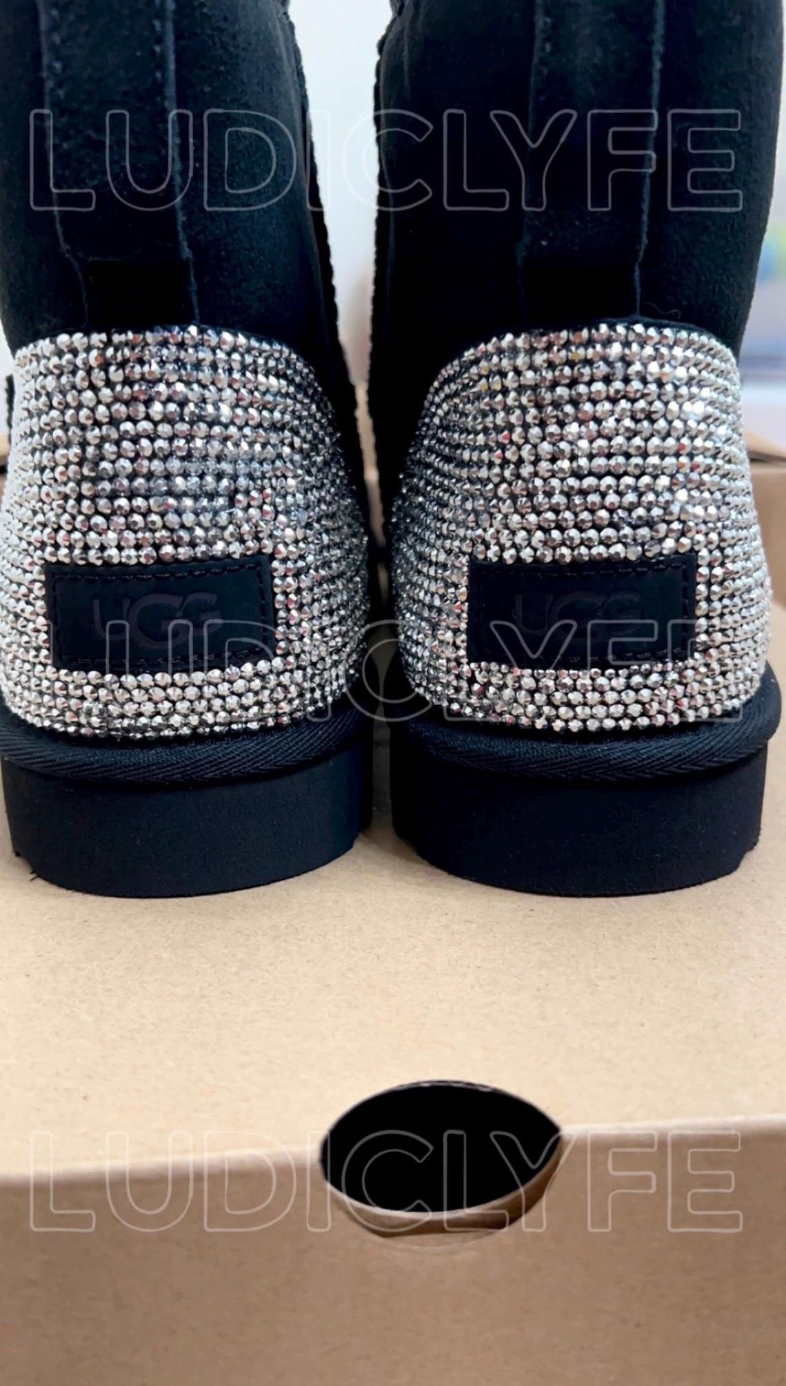 Bedazzled UGG Classic Mini Boot Womens, Rhinestone Boot - Etsy