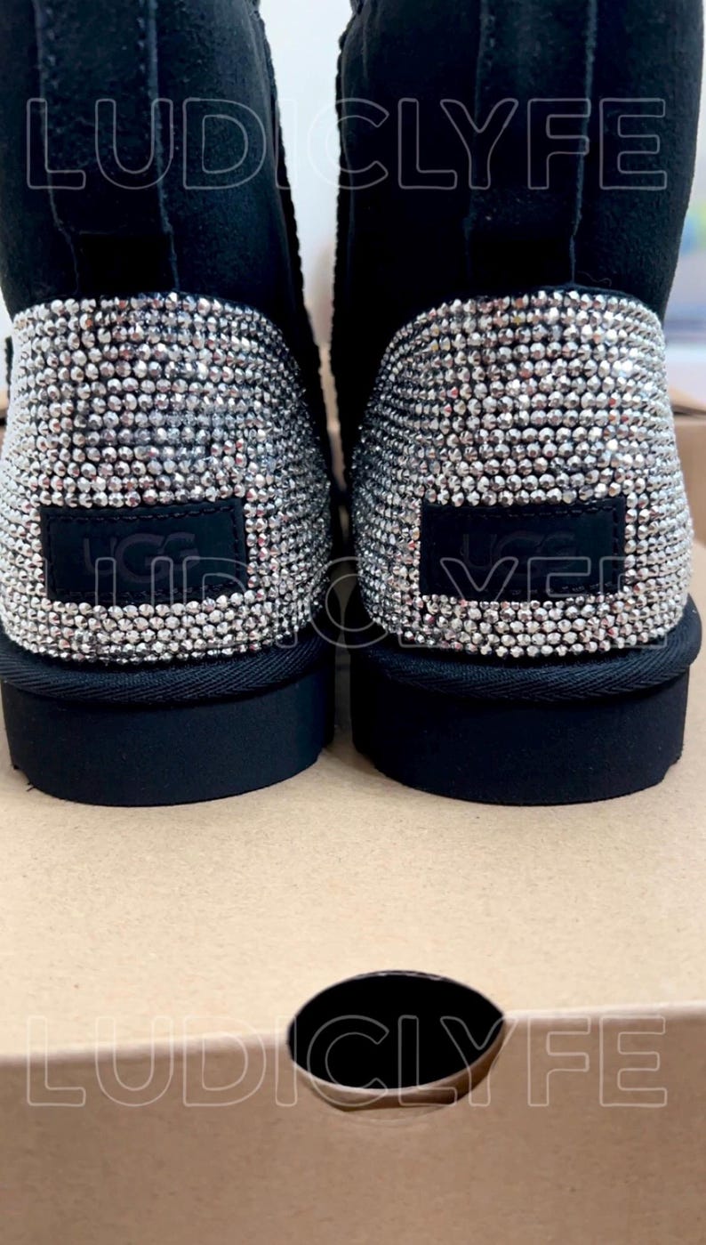 Bedazzled UGG Classic Mini Boot Womens, Rhinestone Boot - Etsy
