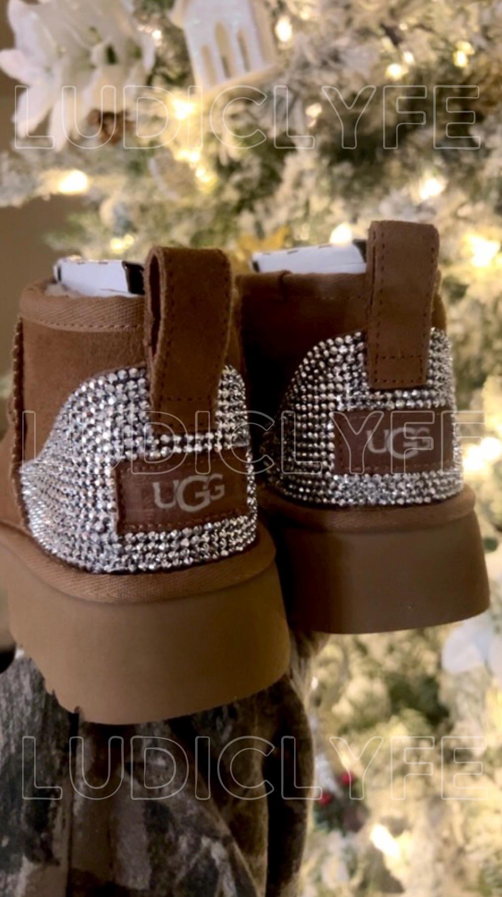 Bedazzled UGG Classic Mini Boot Kids, Rhinestone Boot - Etsy