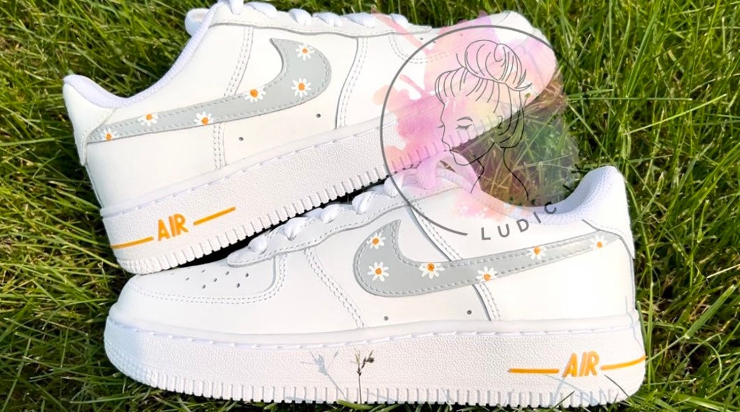 Custom Daisy Swoosh, Custom AF1 - Etsy