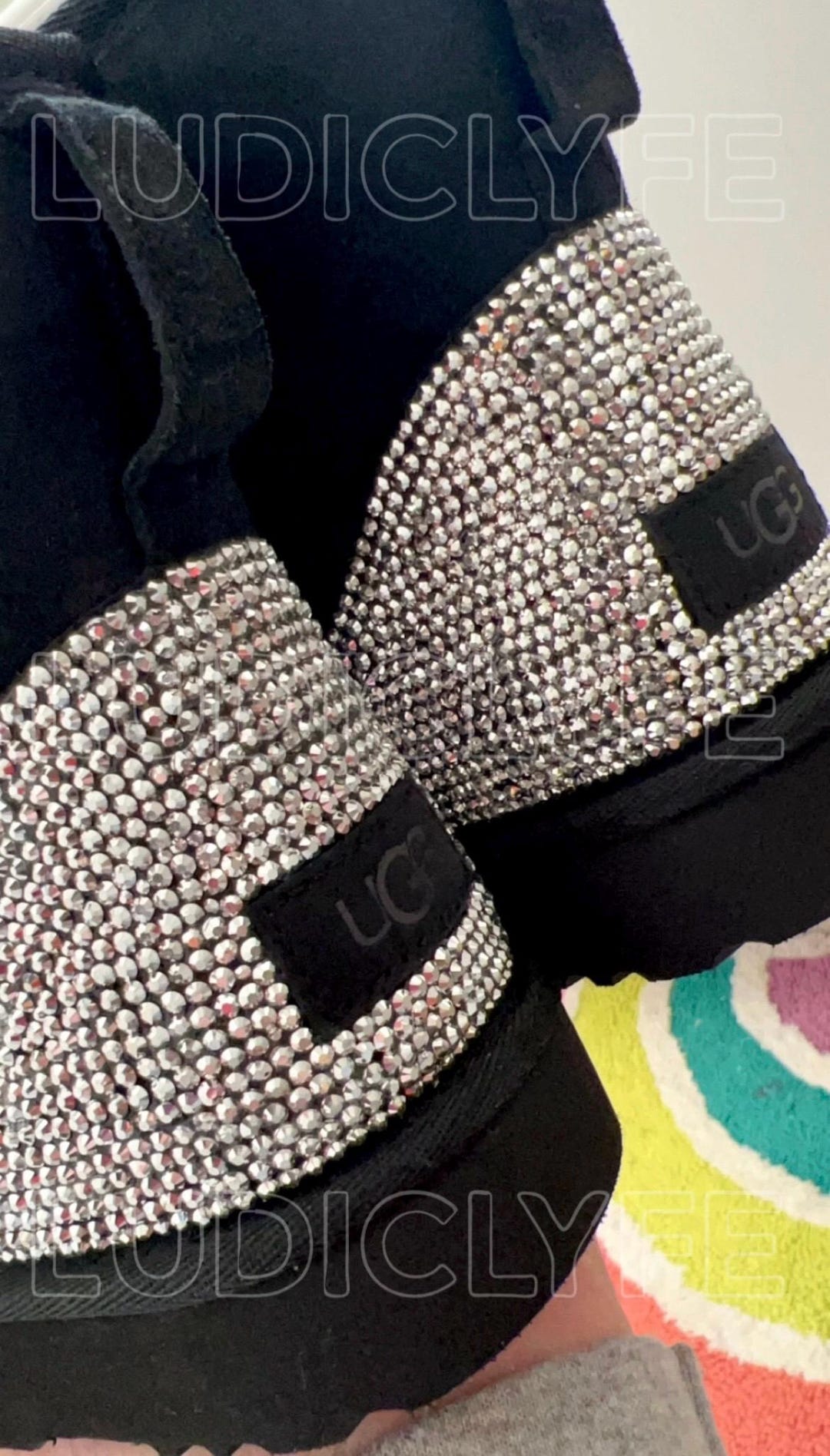 Bedazzled UGG Classic Mini Boot Womens, Rhinestone Boot - Etsy