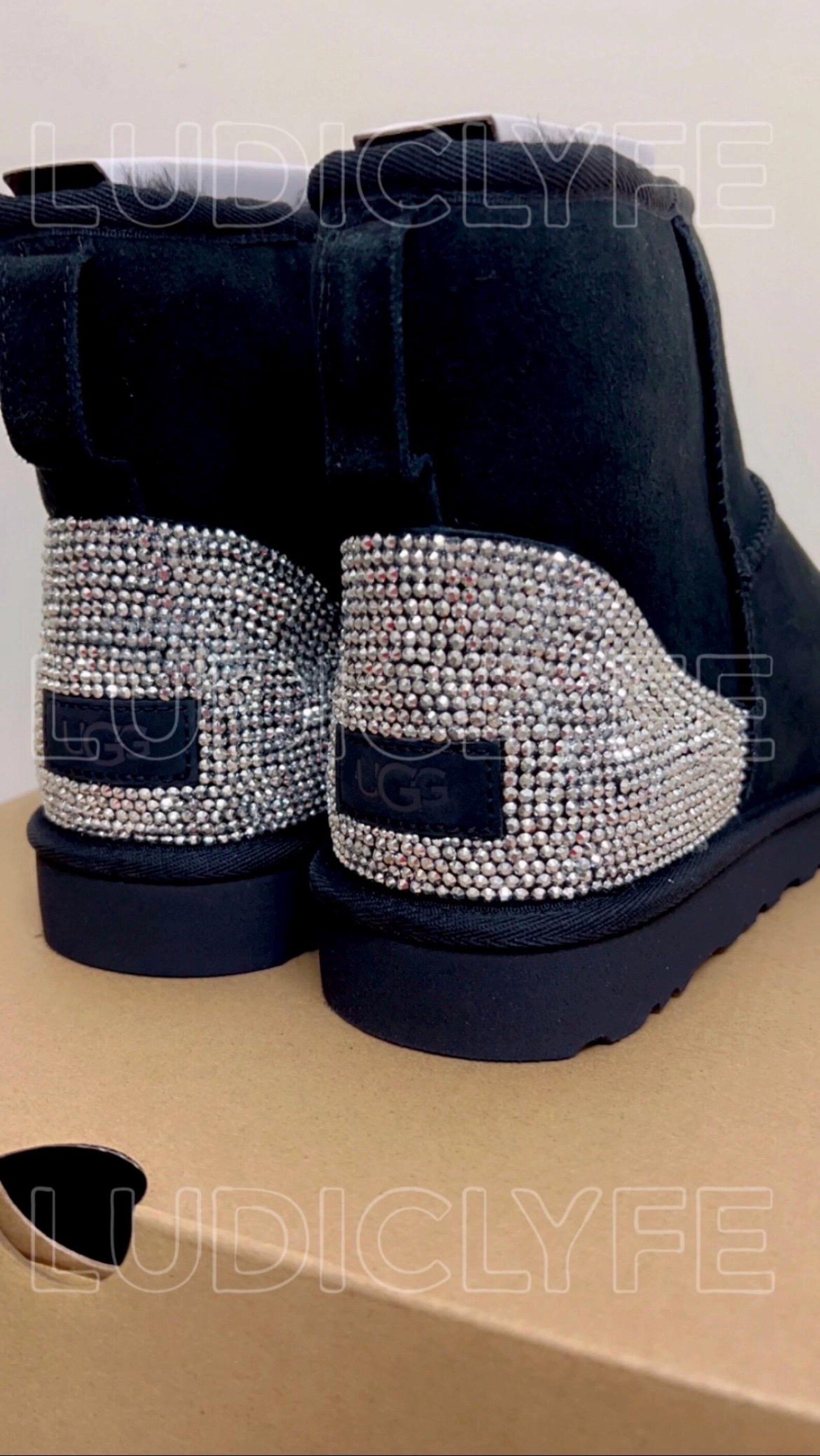 Bedazzled UGG Classic Mini Boot Womens, Rhinestone Boot - Etsy