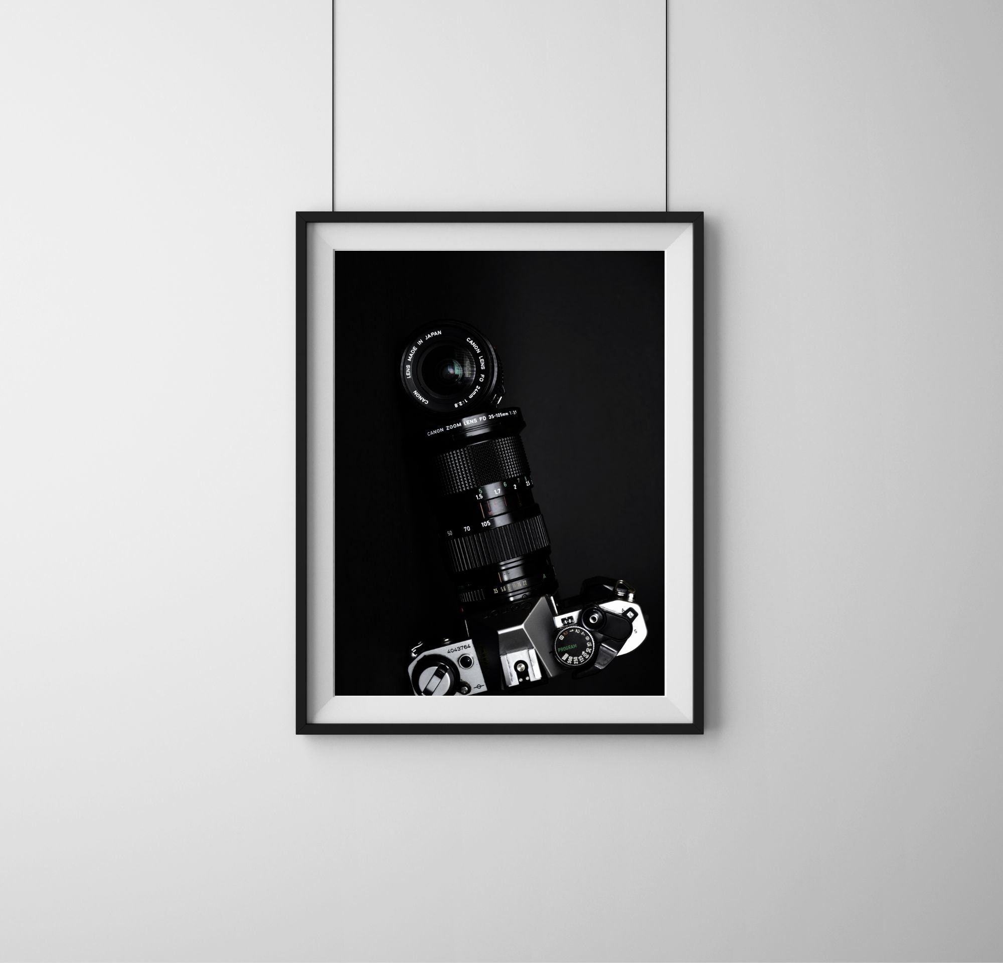 Set of 6 Camera Wall Art, 4 Different Sizes, Camera Prints, Wall Art ...