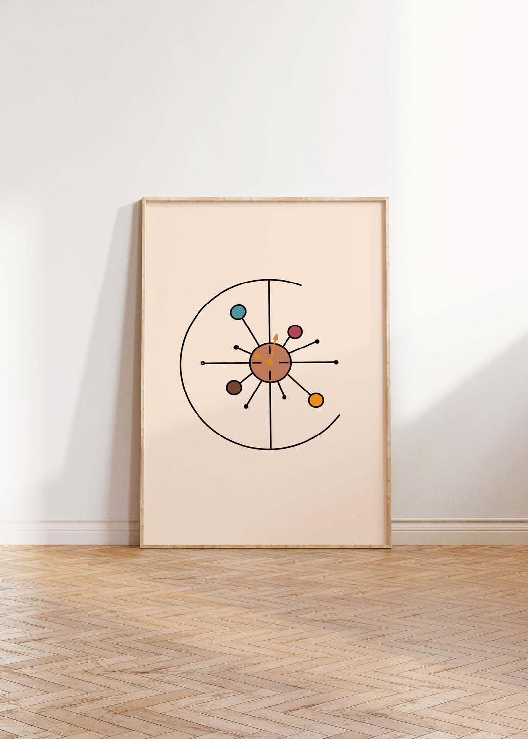ATOMIC WALL ART, Mid Century Modern Wall Art, Retro Wall Art, Retro ...