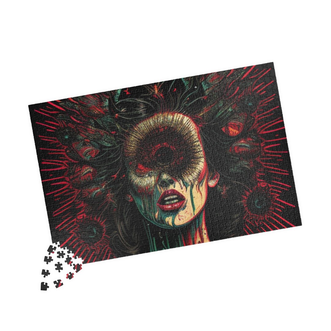 Cyclops Horror Jigsaw Puzzle, Halloween Scary Activity, Gothic and ...