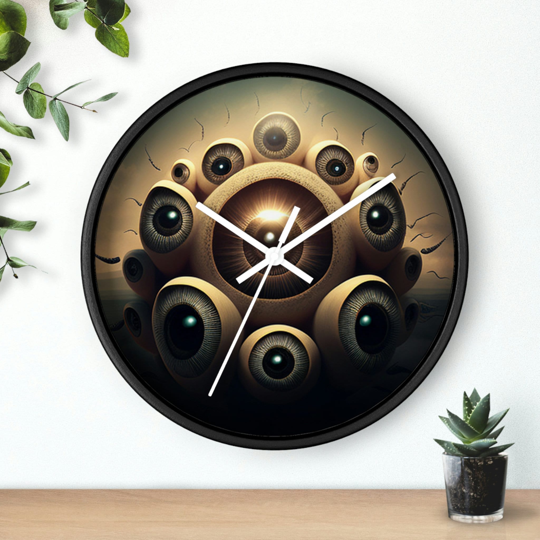 Weird Eyes Clock Halloween Clock Weirdcore Creepy Eyeball - Etsy