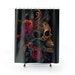Creepy Demon Shower Curtain, Halloween Demon Skull Decor, Scary Skull ...