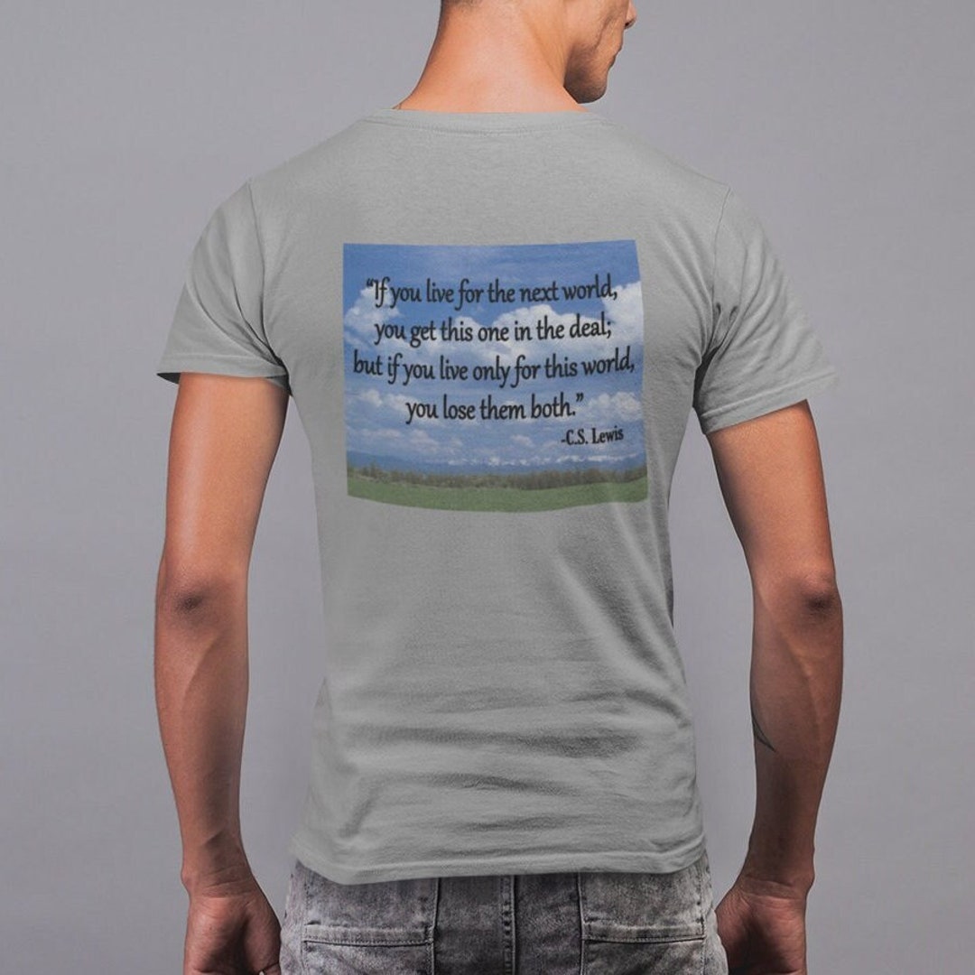 T-shirt C.S. Lewis Cs Lewis Tshirt Heaven Tshirt Inspirational Shirt ...