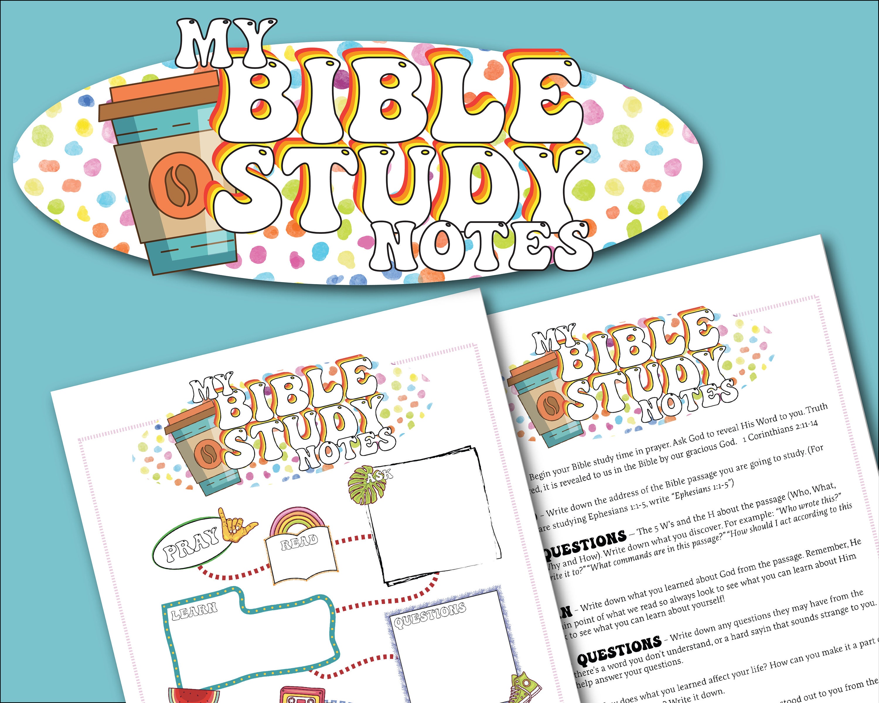 My Bible Study Notes - Etsy