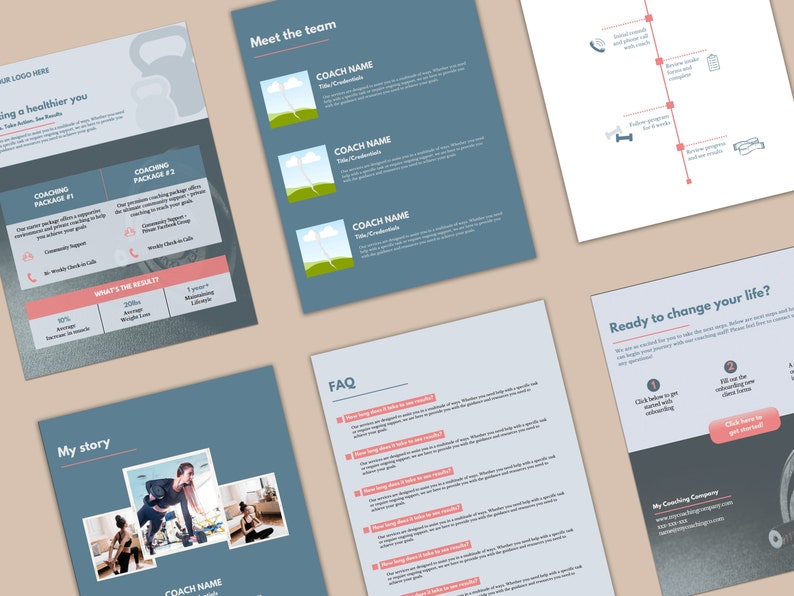 Coaching Packet Template Client Welcome Guide New Client - Etsy