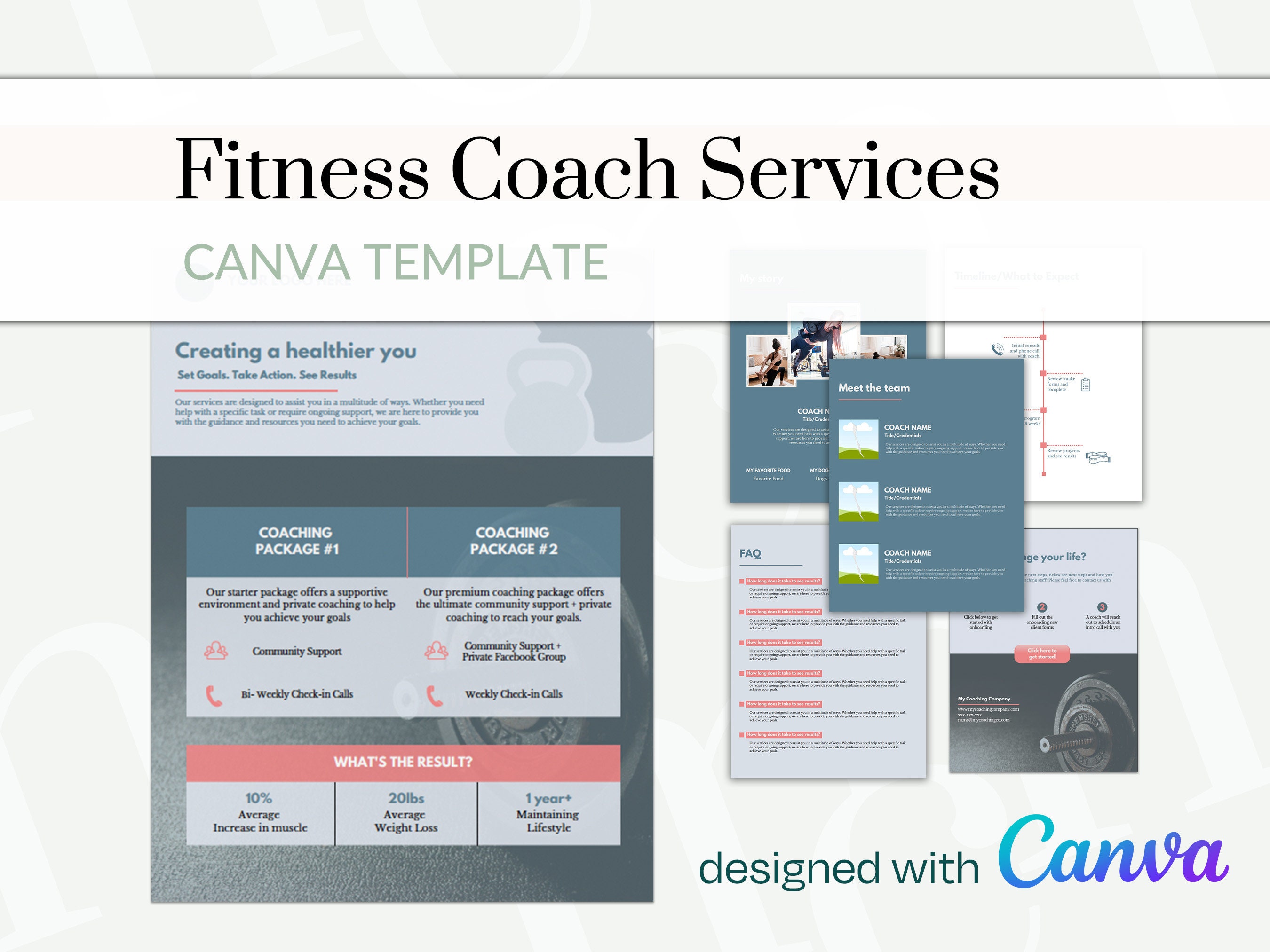 Coaching Packet Template Client Welcome Guide New Client Packet Service ...