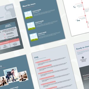 Coaching Packet Template Client Welcome Guide New Client Packet Service ...