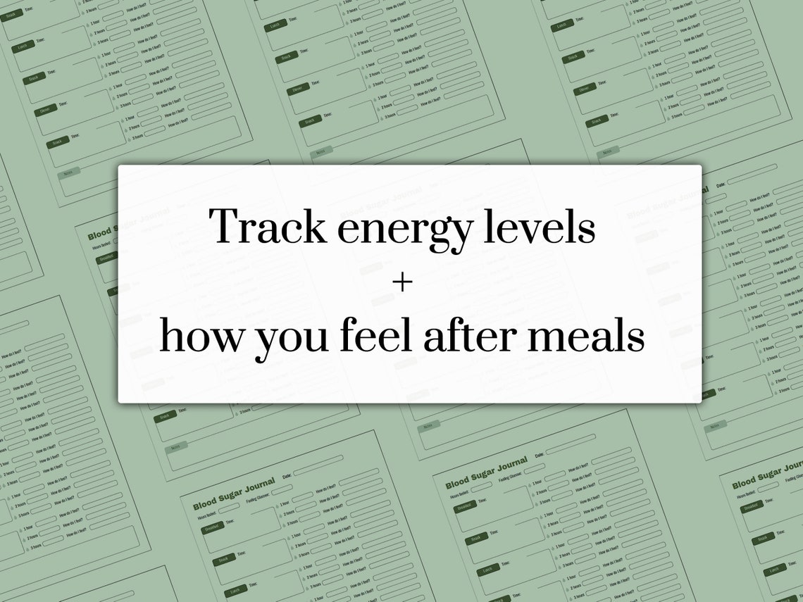Weekly Blood Sugar Log Printable, Glucose Tracker, Diabetic Log Tracker ...