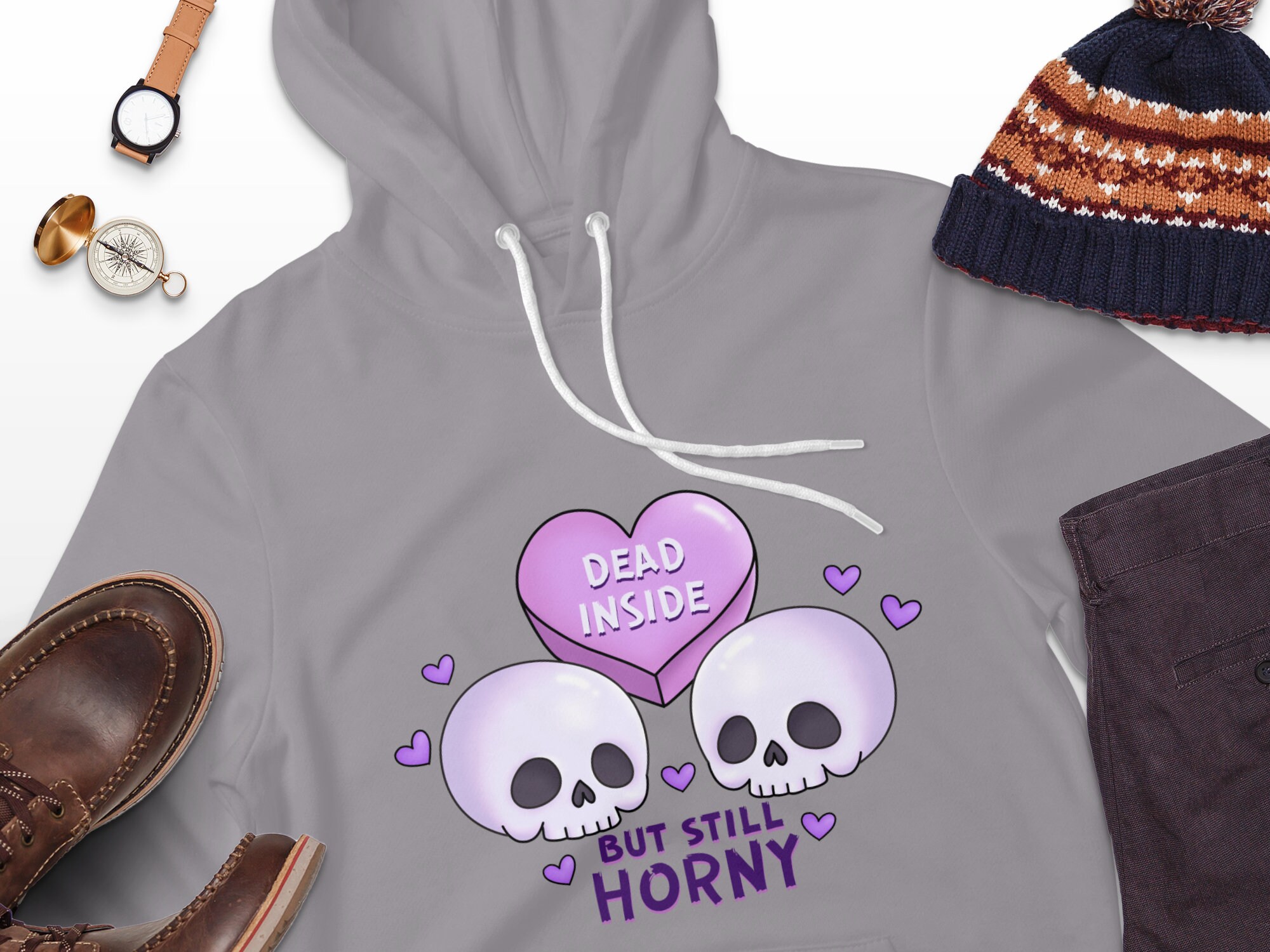 Cute Chibi Skeleton Skulls dead Inside but Still - Etsy