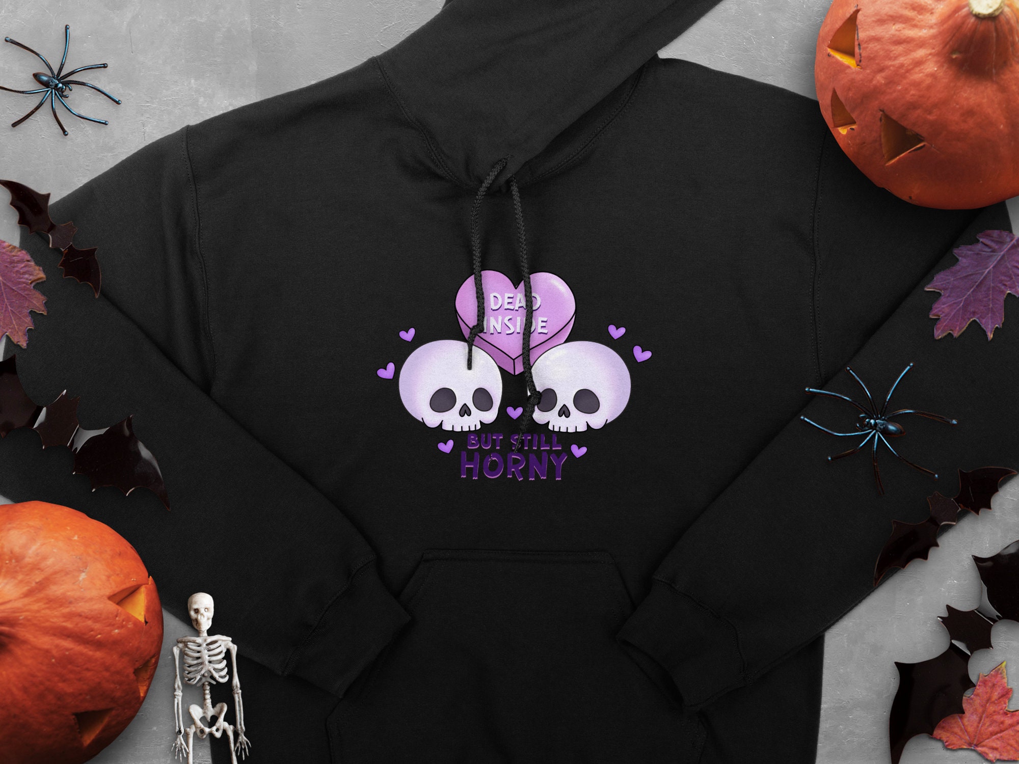 Cute Chibi Skeleton Skulls dead Inside but Still - Etsy