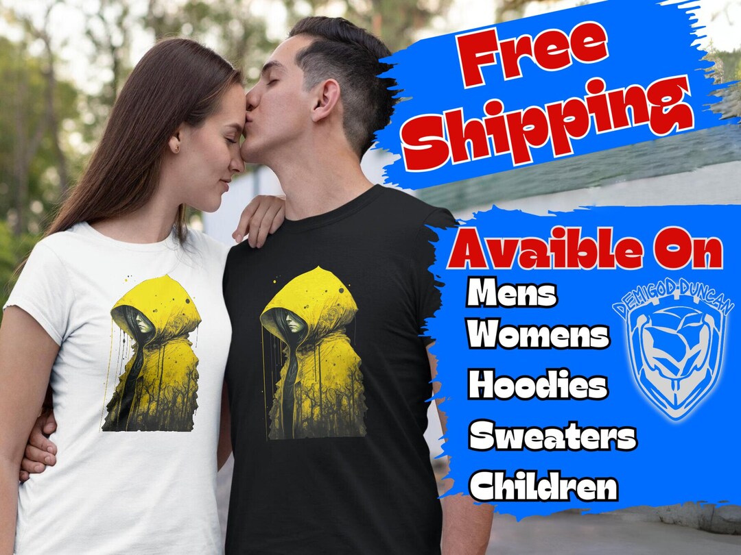 Ghastly Raincoat Figure Tee Creepy and Unique Ghastly Figure in a ...