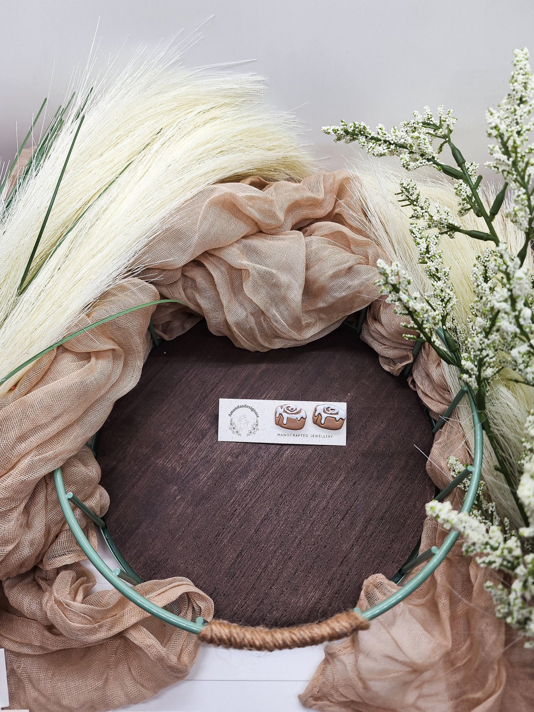 Cinnamon Roll Earrings, Food Earrings, Gifts for Her, Tiny Earrings ...