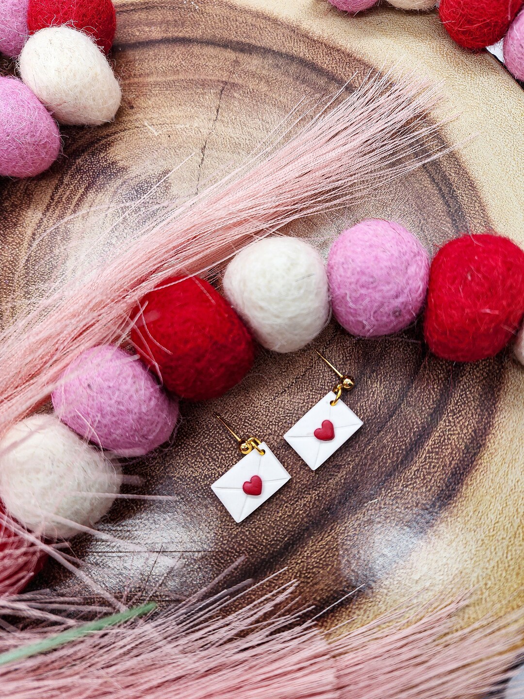 Taylor Swift, Lover Inspired, Envelope Polymer Clay, Stud Earrings ...