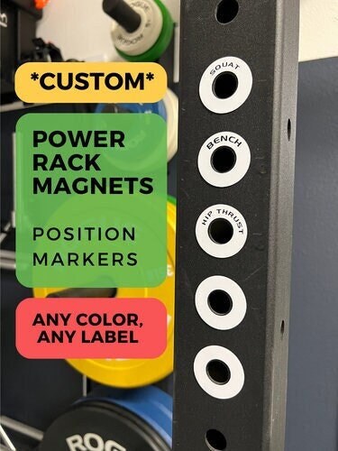 Custom Power Rack Magnet Markers - Etsy