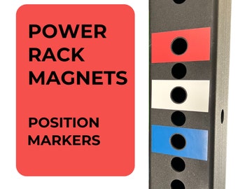 Squat Rack Magnetic Position Markers Mark Your Power Rack Barbell ...