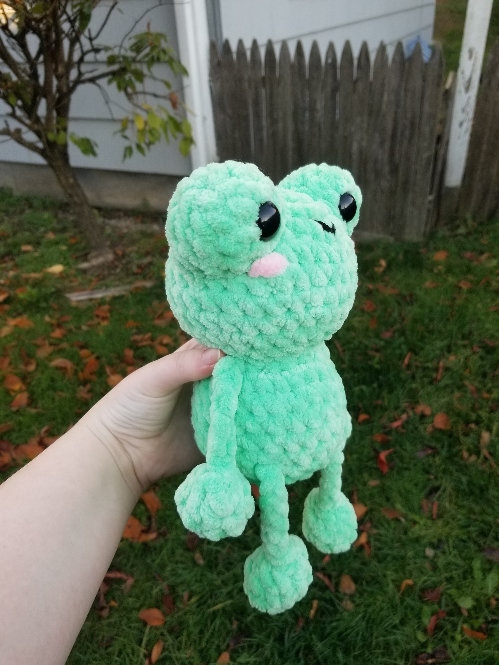 Amigurumi Frog Crochet Plushie Handmade Froggy Stuffed - Etsy