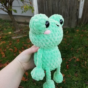 Amigurumi Frog Crochet Plushie Handmade Froggy Stuffed - Etsy