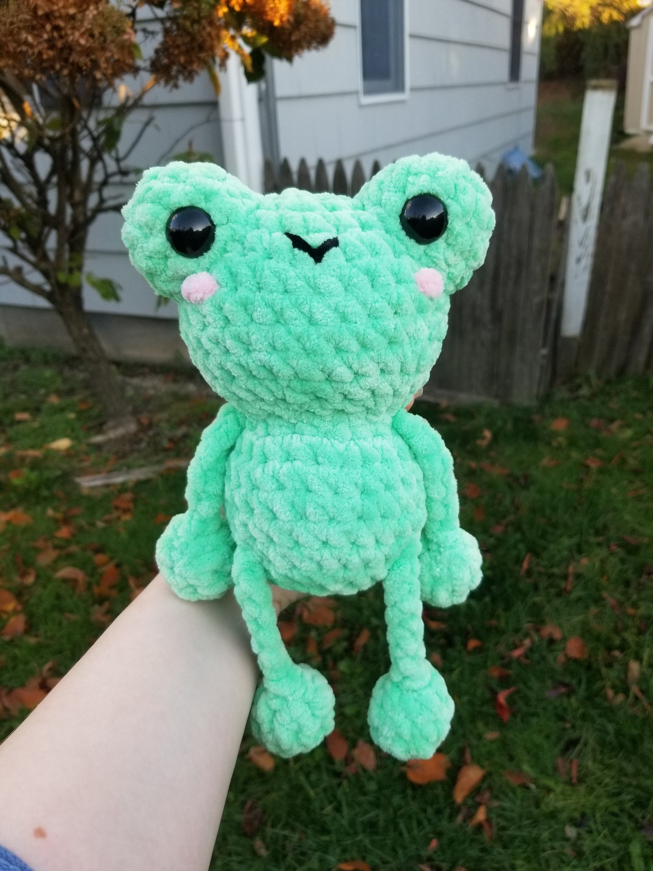 Amigurumi Frog Crochet Plushie Handmade Froggy Stuffed - Etsy