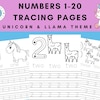 Numbers 1-20 Tracing farm Theme - Etsy
